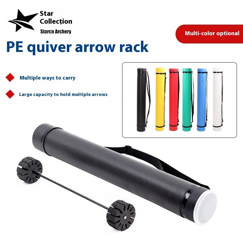 Black PE Quiver with Arrow Rack Retractable 106cm Archery Composite ...