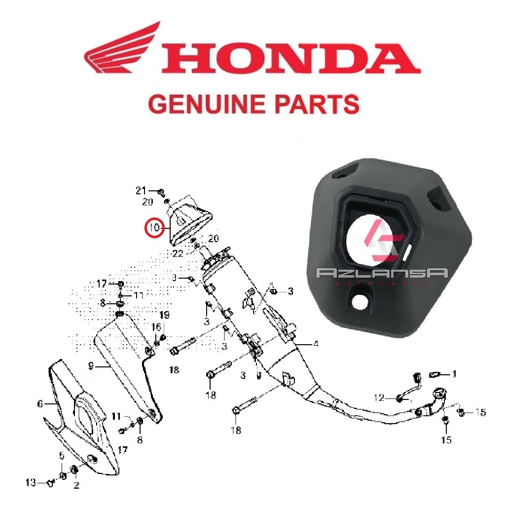 Cap Tail ( 18359-K0W-TA0 ) ADV 160 💯 Honda Original | Shopee Malaysia