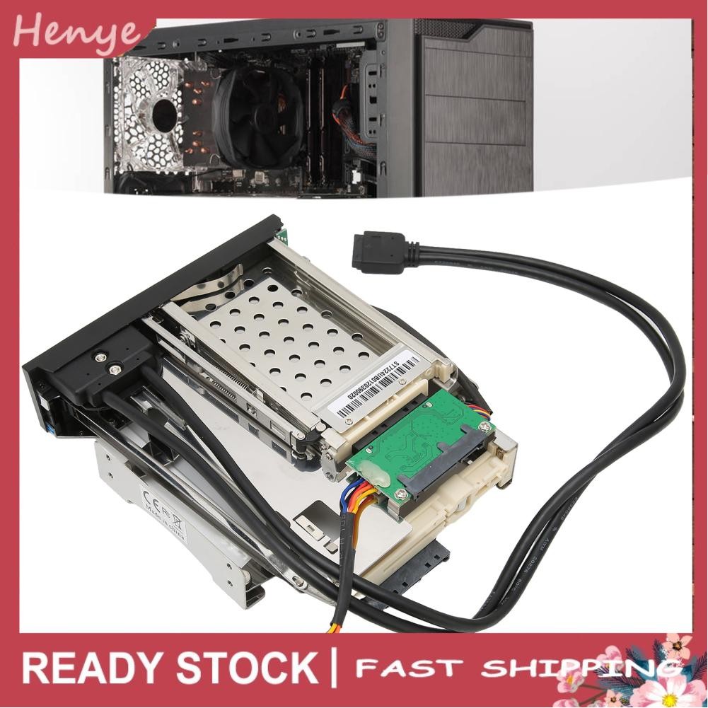 Henye 3.5inch Hard Disk Enclosure Dual Ports Bay Easy To Use for ...