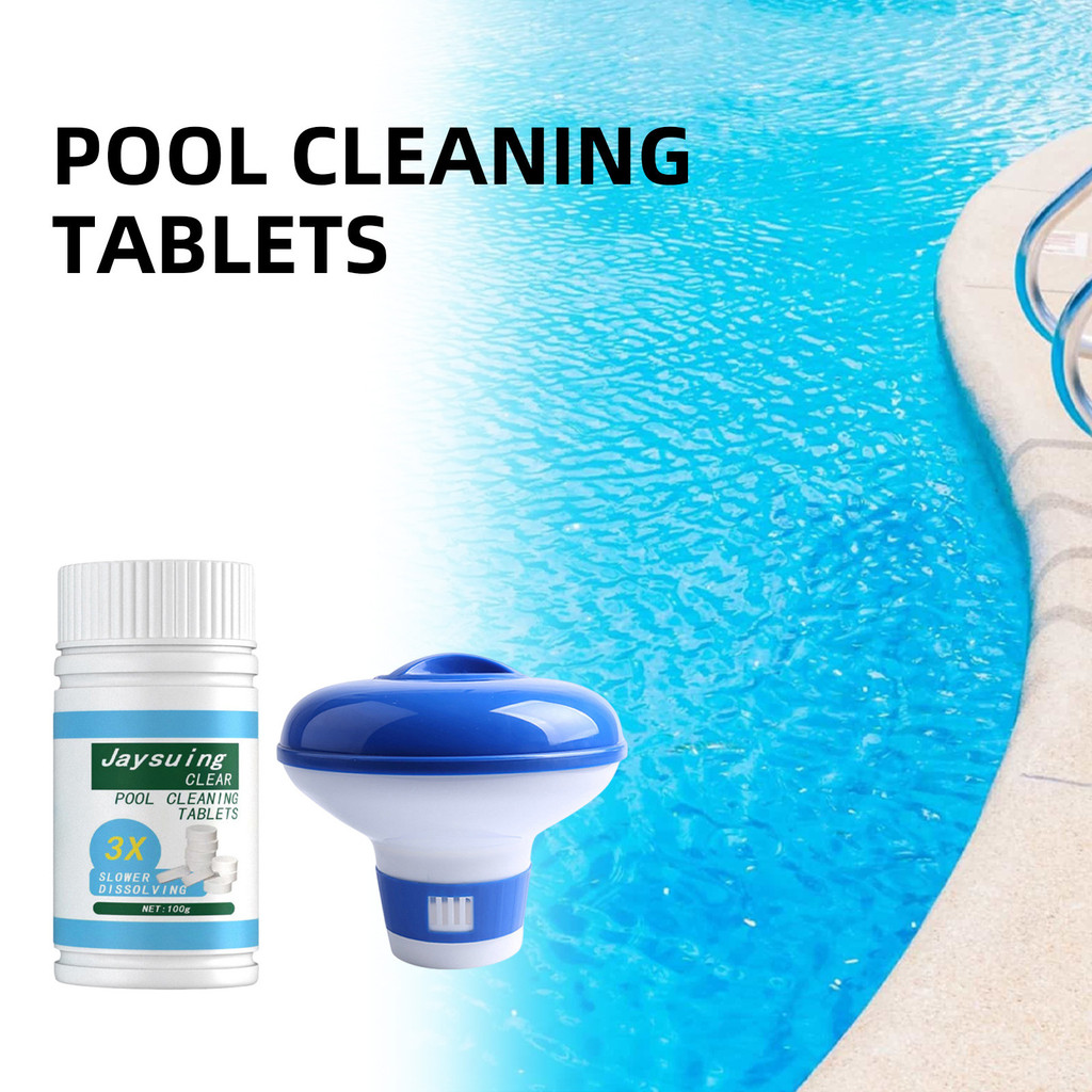 Jaysuing Pool Effervescent Tablets Pool Cleaning Instant Effervescent ...