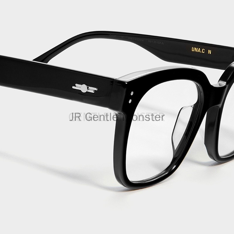JI8 2022 New UNA.C N Is a Square Black Acetate Frame Glasses The ...