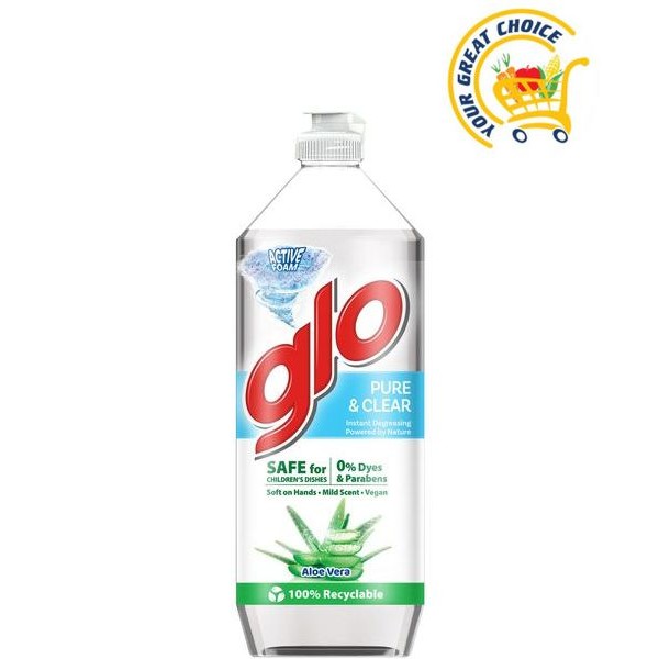 Glo Pure And Clear Aloe Vera Cecair Pencuci Pinggan 800ML | Shopee Malaysia