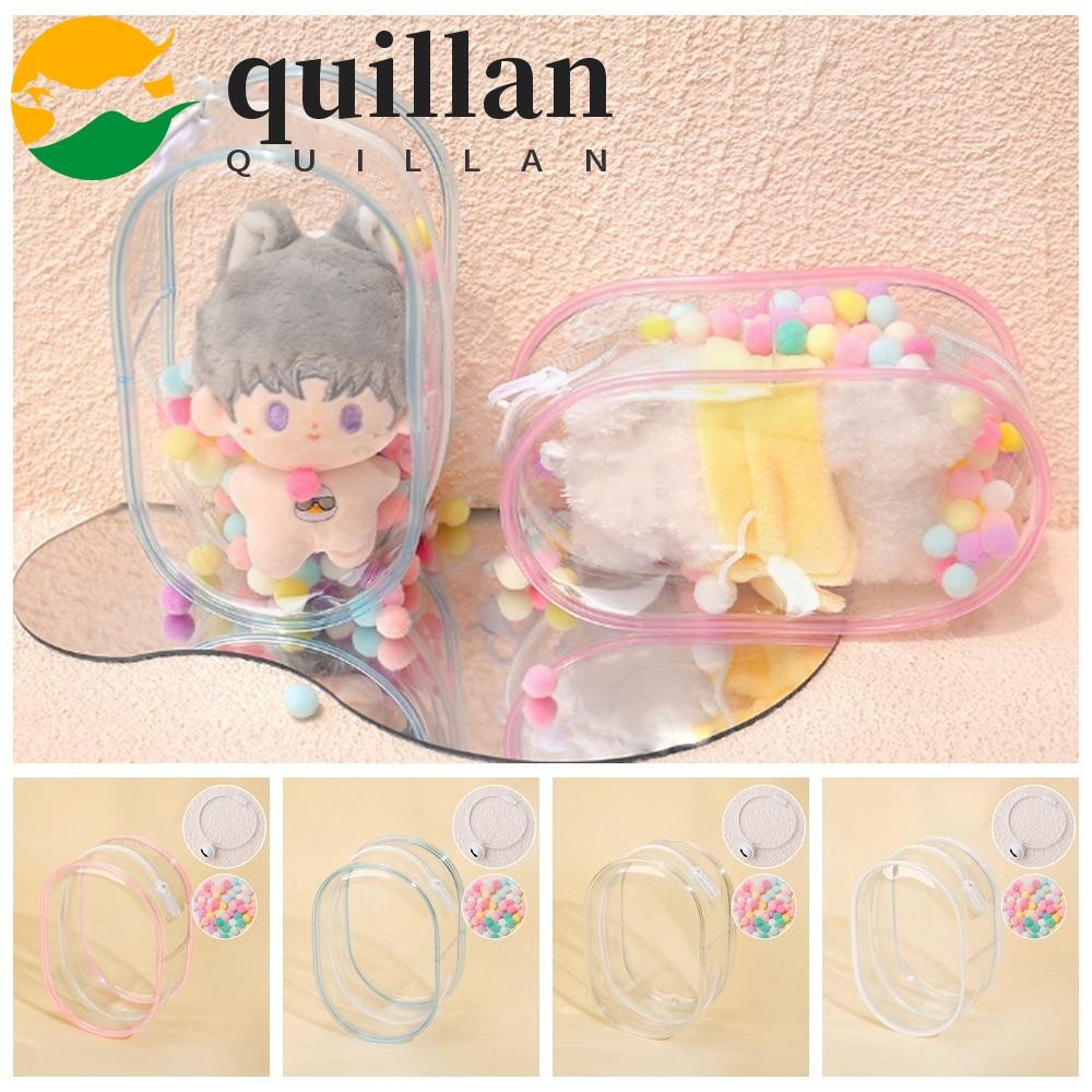 QUILLAN Clear Outdoor Doll Bag, With Bell Keychain Hairball Doll ...