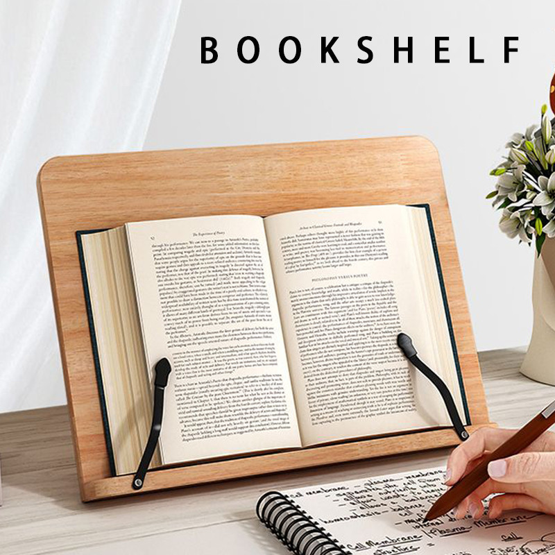 【local delivery】Book Holder Wooden Book Rest Reading Stands Tablet ...