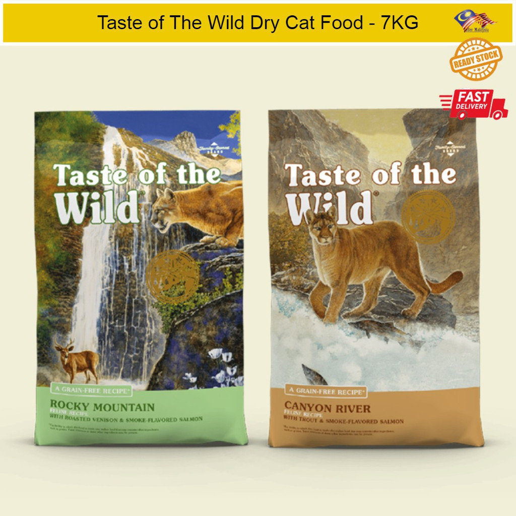 Taste Of The Wild Rocky Mountain Feline / Canyon River Feline 7kg ...