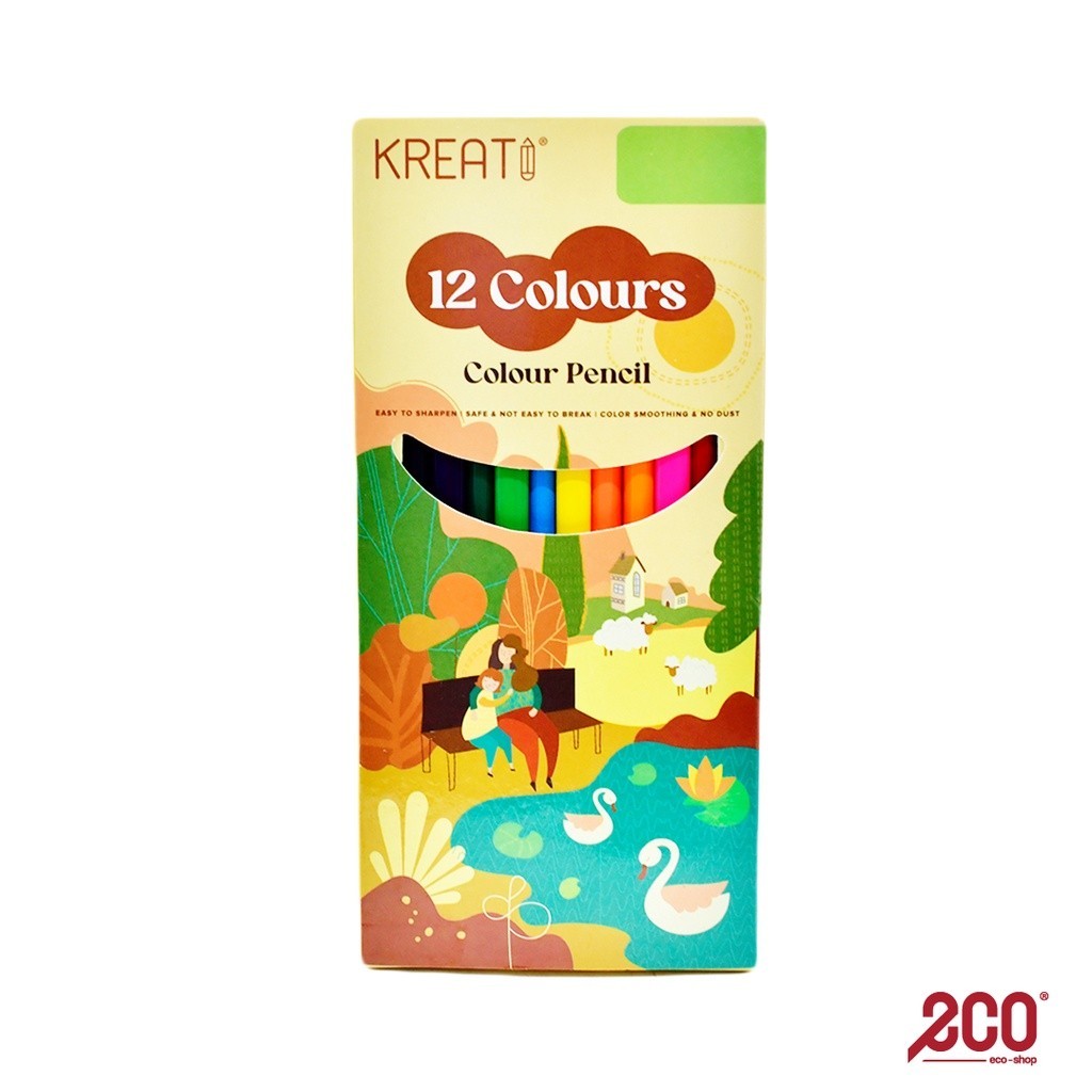 Kreati 12 Pcs Colour Pencil - AE-L009-T05-01 - AE-L009-T05-01 | Shopee ...