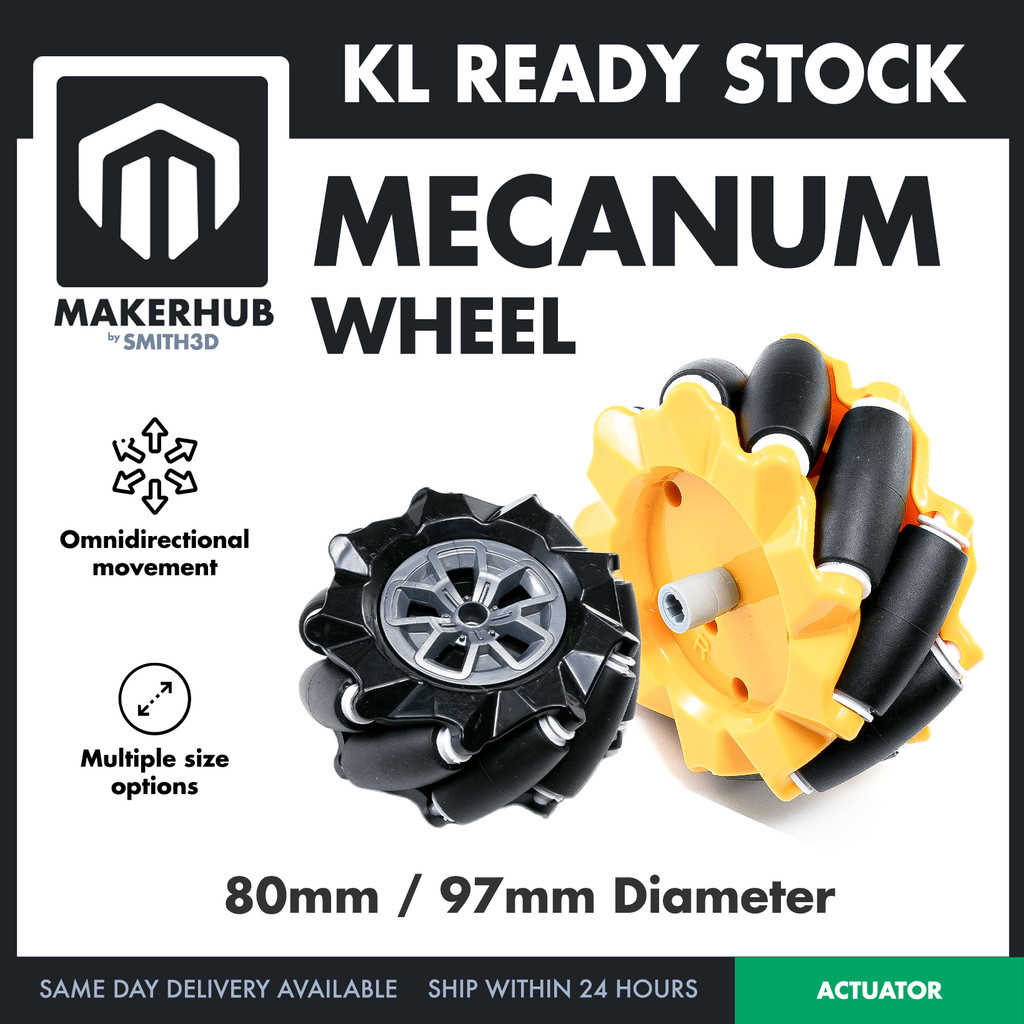Macanum Wheel Set L + R 80mm 97mm Wheel Omnidirectional Movement ...