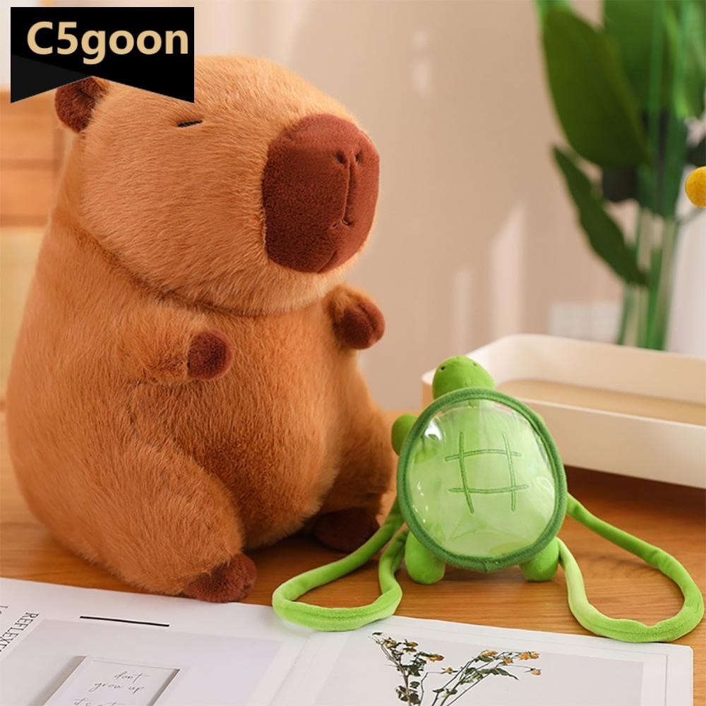 C5GOON Turtle Backpack Capybara Plush Toy Fluffty Kawaii Plushie ...