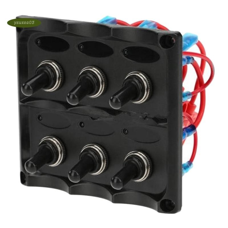 Marine Toggle Switch 6 Sets of Control RV Car Control Switch Panel ...