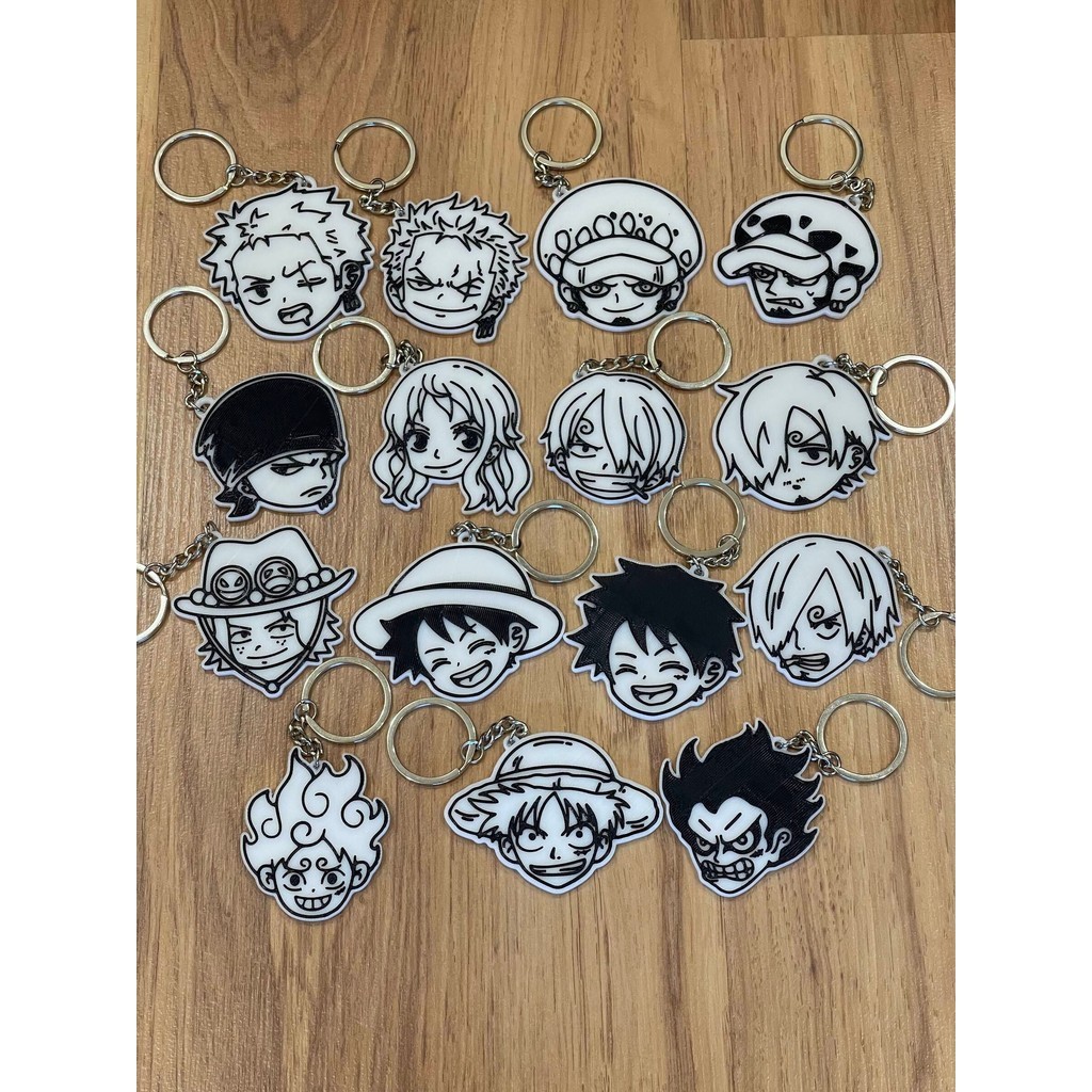 🇲🇾 [PREMIUM BUILT] One Piece Keychain Key Holder - Monkey D. Luffy ...