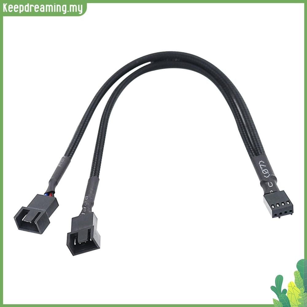 keepdreaming CPU PC Case Fan 4 Pin Extension Y Splitter Cable 4 Pin to ...