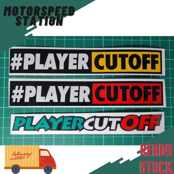 STICKER Cutting Player Cutoff Pantul Stiker Motor | Shopee Malaysia