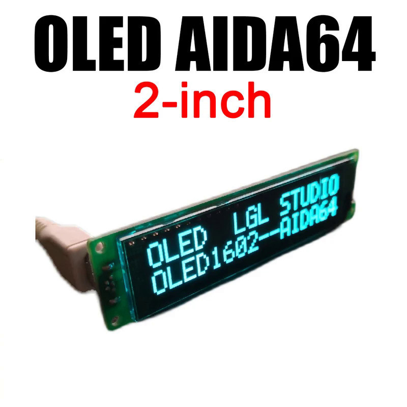MINI AIDA64 Sub-screen 2-inch OLED Display Pc Chassis Secondary Digital ...