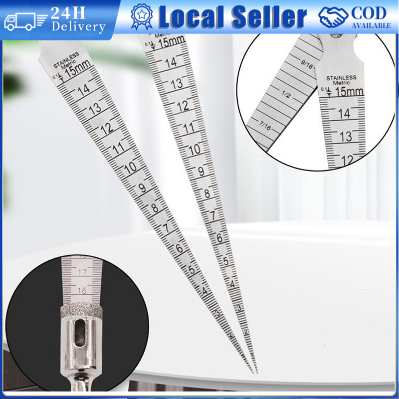1-15mm Taper Welding Gauge Test Stainless Steel Hole Inspection Wedge ...