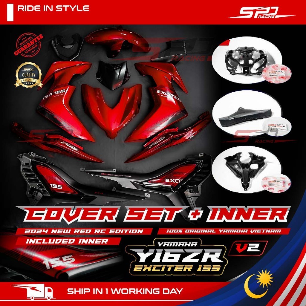 Y16 Cover Set for Y16ZR V2 ABS ( RC RED Edition I Included Inner ...