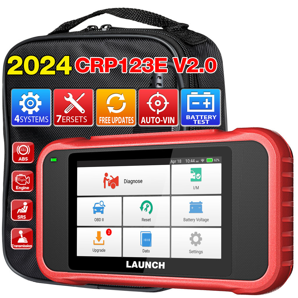 LAUNCH X431 CRP123E V2.0 OBD2 Scan Tool ABS SRS Engine AT Car ...
