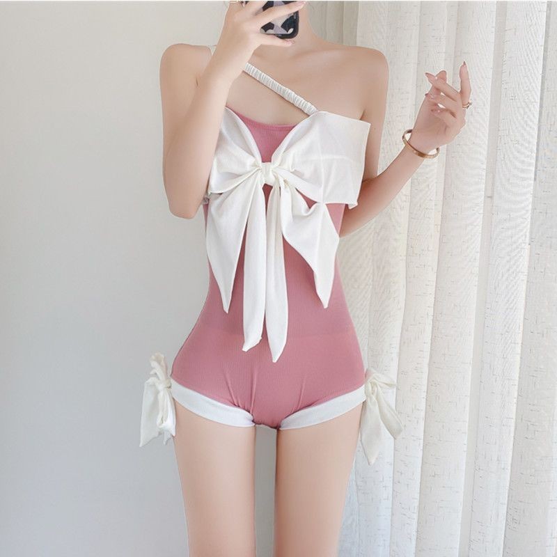 New Style Swimsuit Female Sexy One Piece Boxer Conservative Slimmer