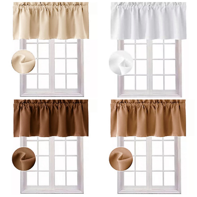 Plain High Quality Valencer Curtain for windows 60x15inches Class ROOM ...