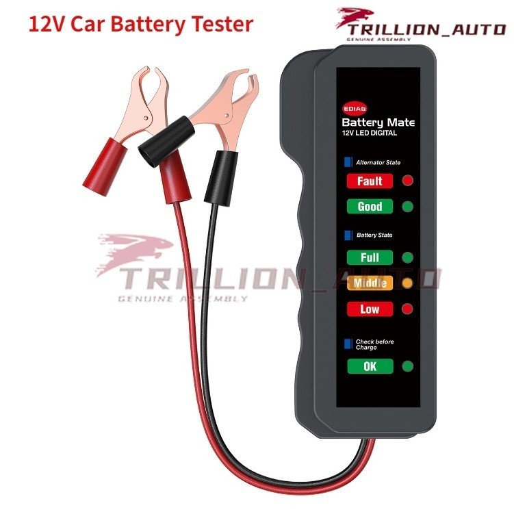 12V Multifunctional Battery Testers Car Battery Analyzer Digital ...