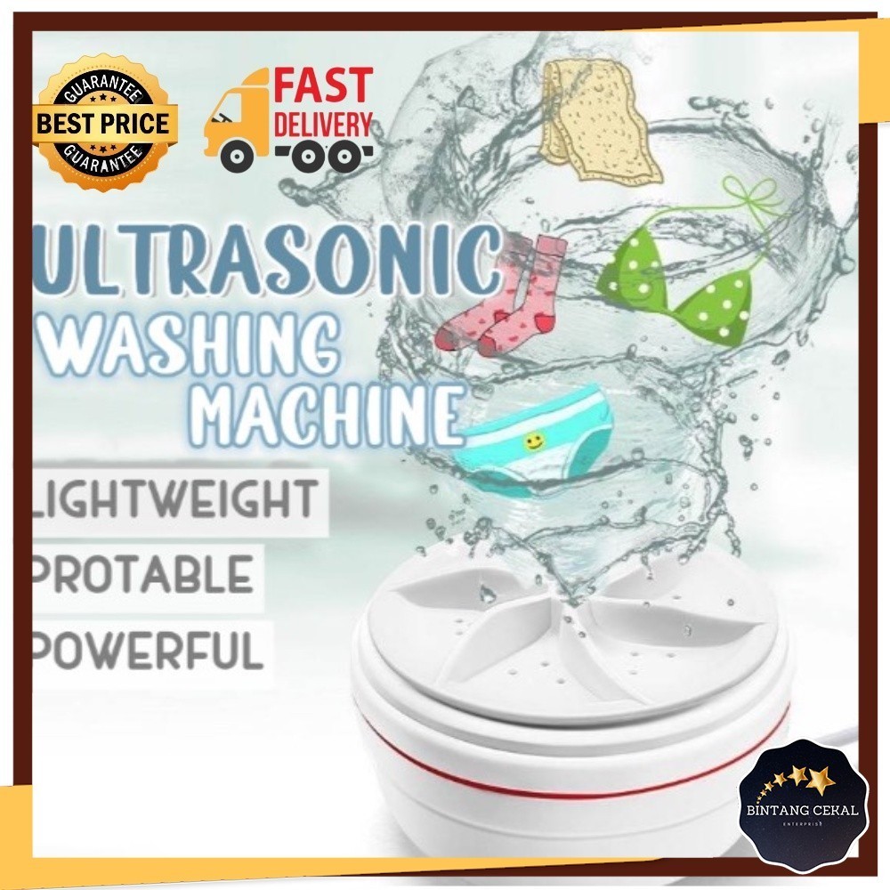 BC Mini Washing Machine Portable USB Ultrasonic Turbo Travel Laundry ...