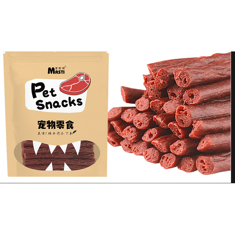MASTI Dog Snacks 500 Gram Beef Cubes Beef Sticks natural beef 宠物狗 ...
