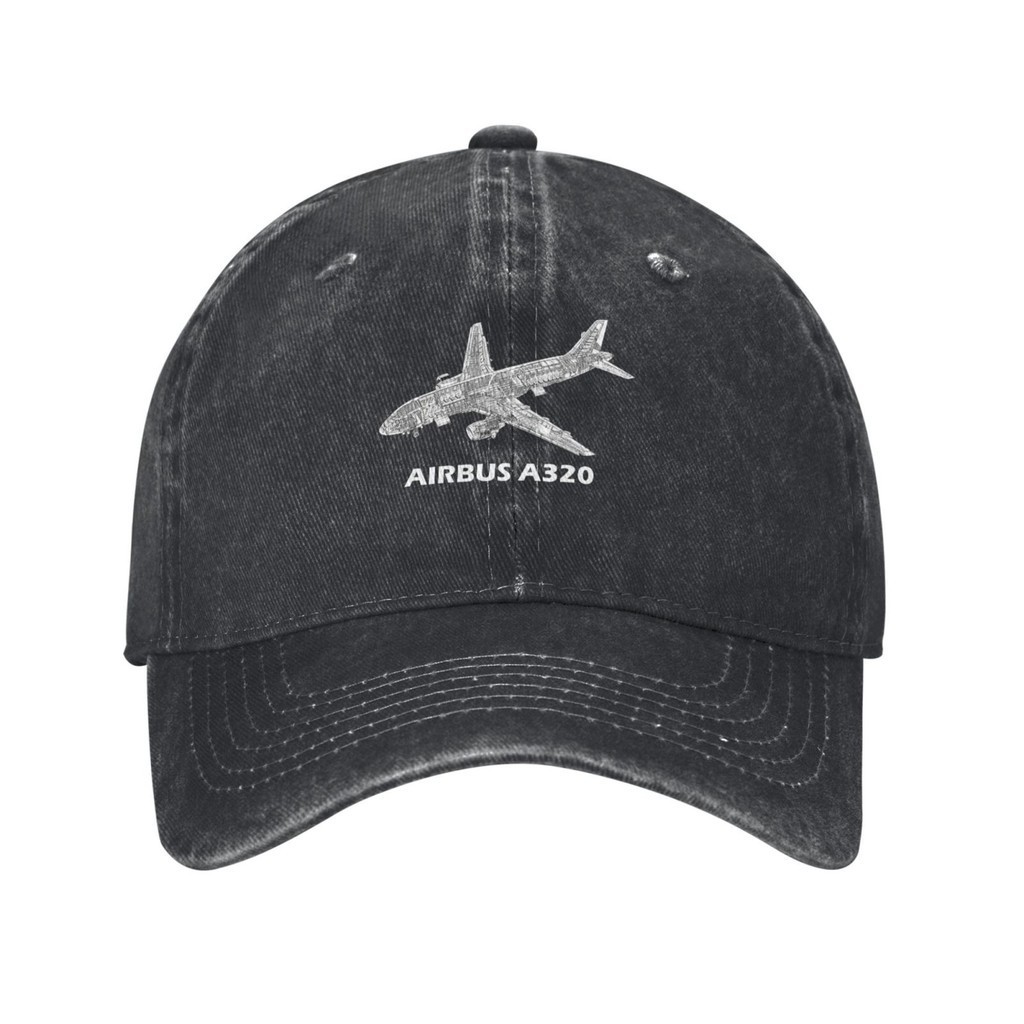 Jet Airplane Cutaway Aviation Pilot Airbus A320 Casquette Adjustable ...