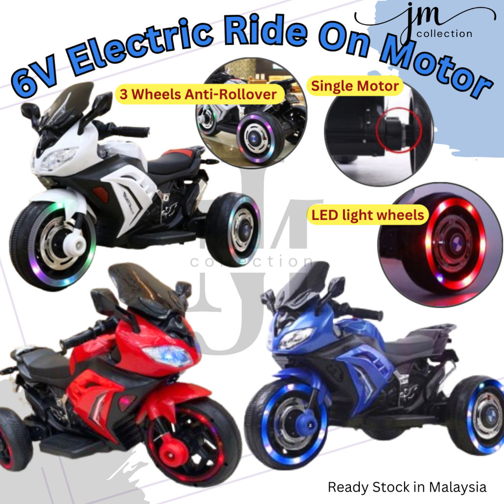 Ready Stock !!! 6V Super Bike Kids Ride On Electric Motor Kids Motor ...