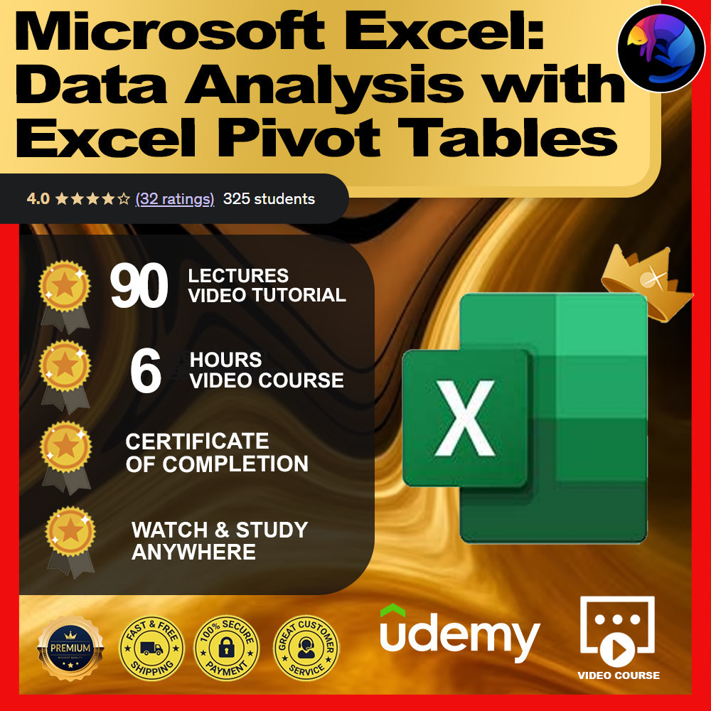 [Video Course]Microsoft Excel: Data Analysis with Excel Pivot Tables ...