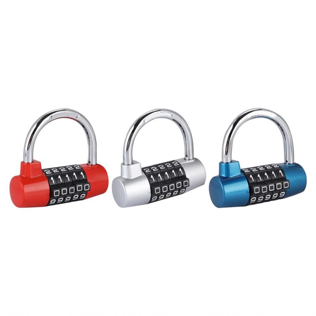 Supergoodsales 5 Digit Code Lock Padlock U Shaped Suitcase Door ...