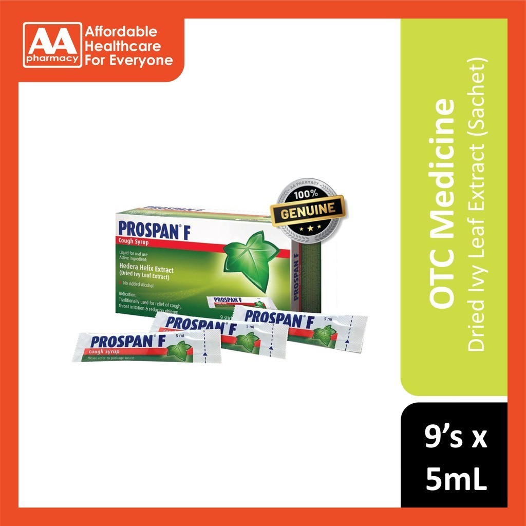 Prospan F (Dry Ivy Leaf Extract) Cough Syrup 5mLx9's | Shopee Malaysia