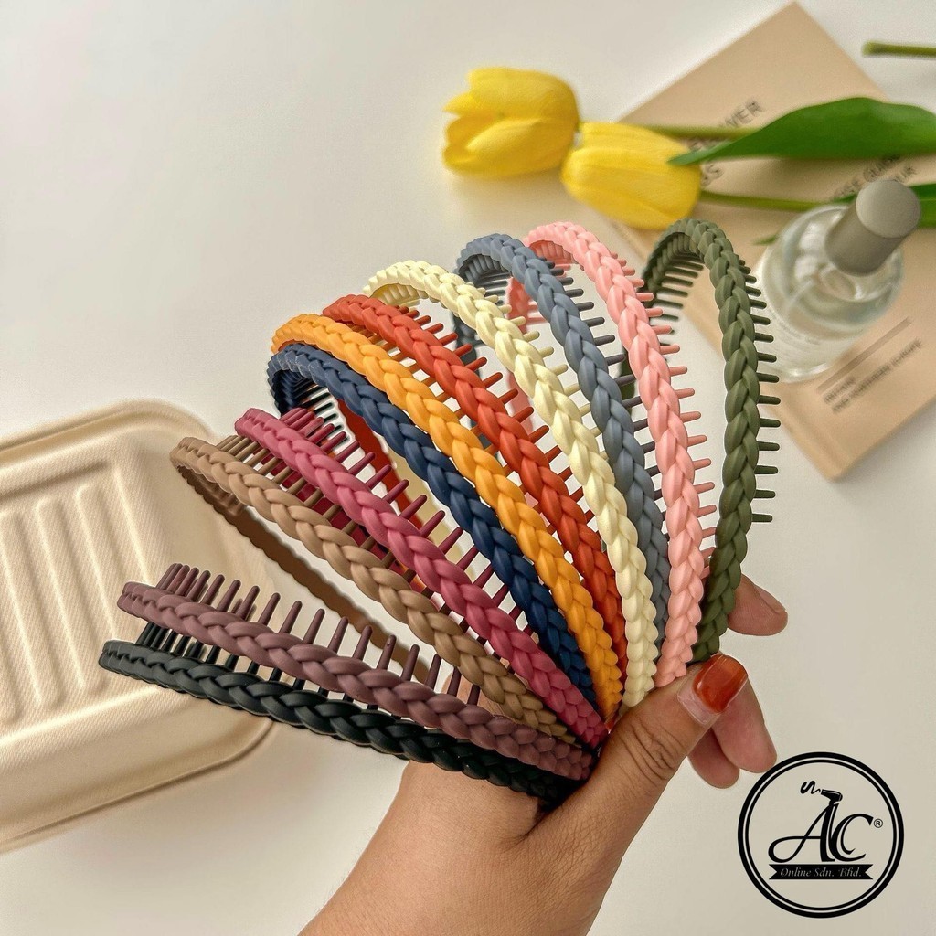 Anti Sliding Toothed Twist Headband Colorful Headhoop Teeth Cekak ...