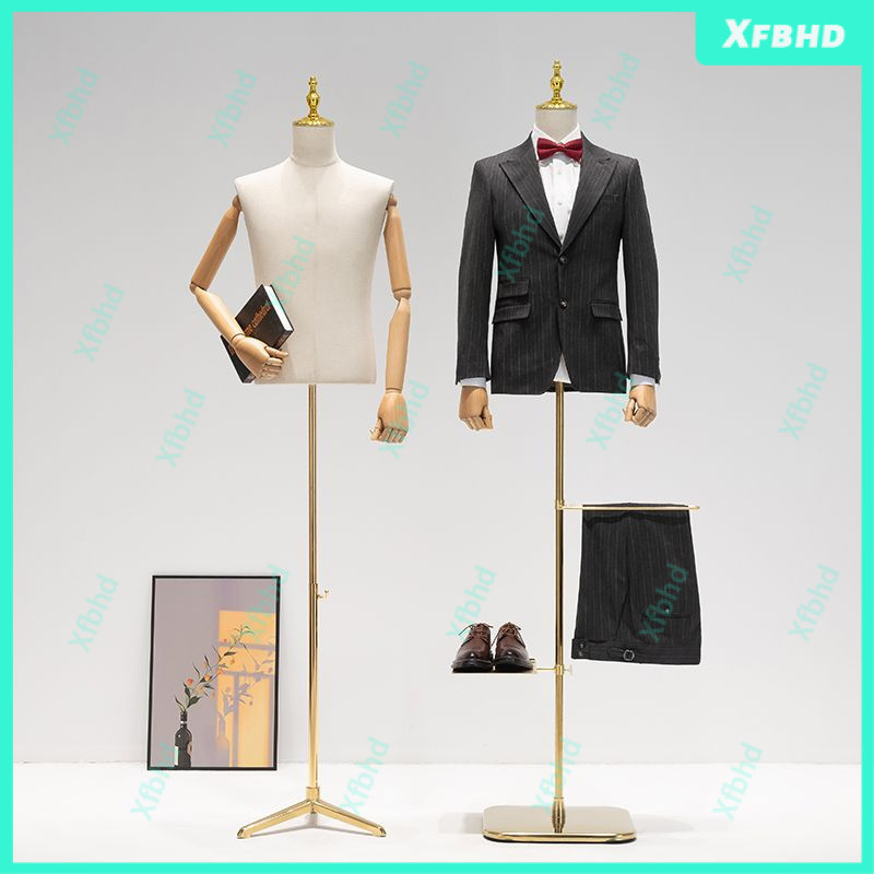 Men Clothing Model Rack Clothing Store Model Props Male Bust Table Suit ...