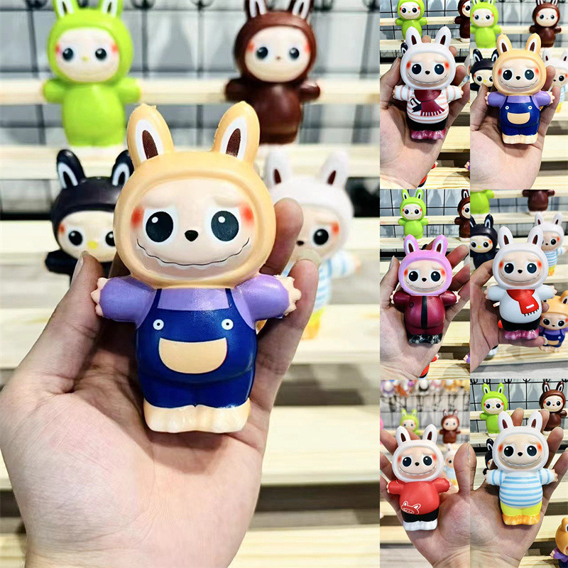 labubu Kawaii Decompression labubu Stress Relief Squishy Anime Cartoon ...