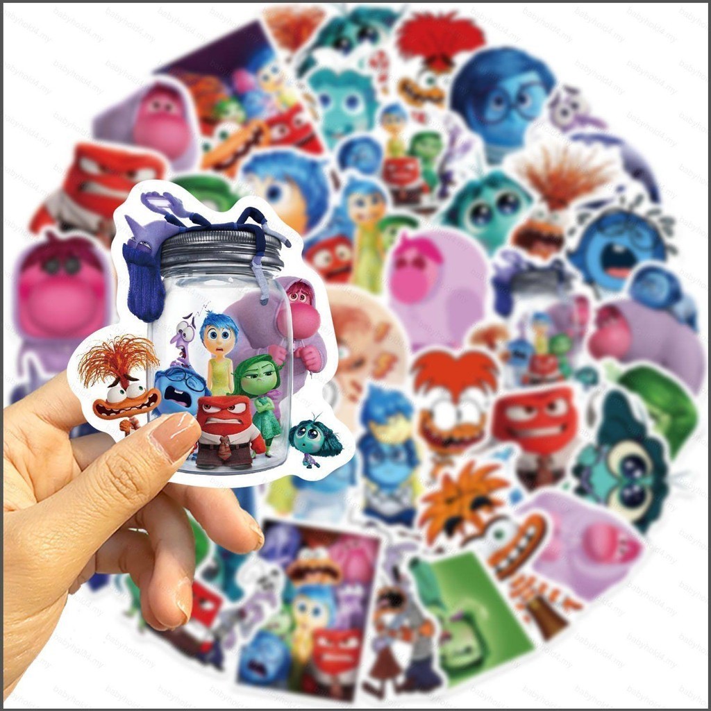 YG 50PCS/set Inside Out 2 JOY DISGUST stickers personality decorated ...