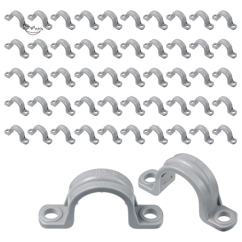 PVC Pipe with Double Hole Plastic Conduit with Pipe Clamp Conduit Clamp ...