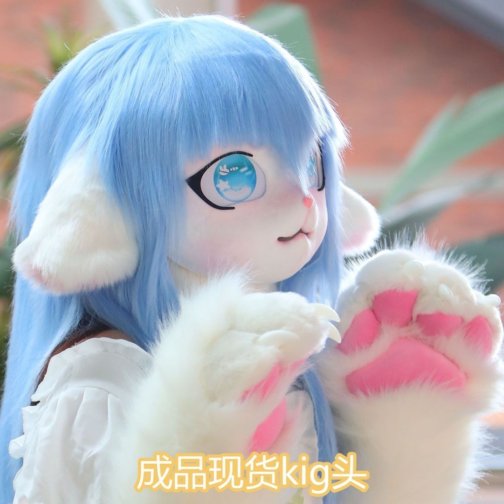 Kig Animal Dress Single Head Cute Cat Cat Animal Dress fursuit Finished ...