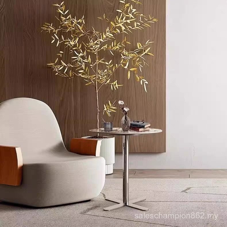 Slate Coffee Table/Stainless Steel Side Table/Slate Side Table/Italian ...