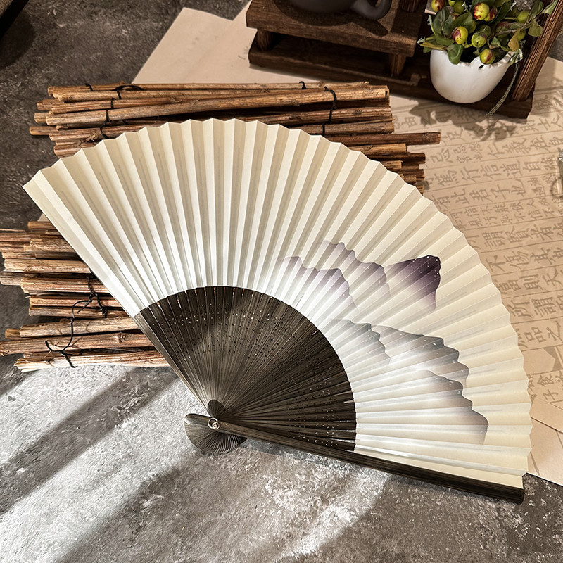 Folding Fan Original Facial Tissue Fan Retro Simple Folding Fan ...