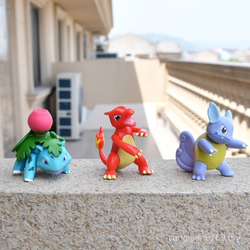 Large Fire Dinosaur Frog Grass Kami Turtle Movable Pokemon Pokémon Doll ...