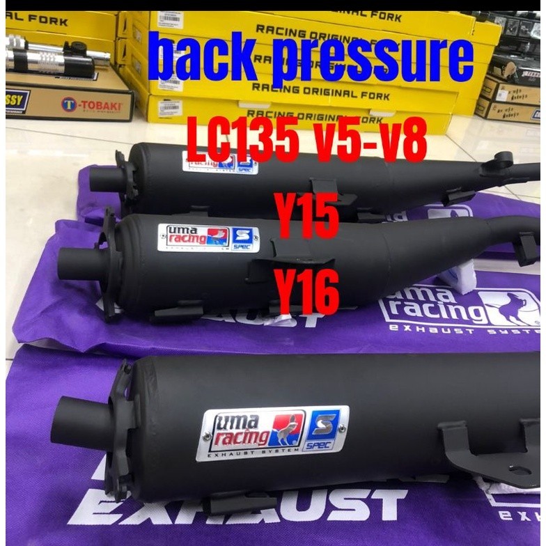 (BUNYI SUNYI) exhaust uma racing backpressure y15 y16 LC135 V5 v6 v7 ...