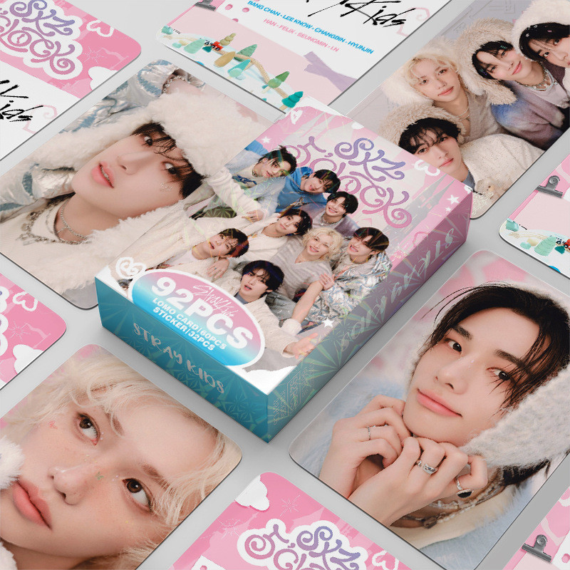 92-96pcs STRAY KIDS 5 CLOCK Fanmeeting Lomo Cards SKZ HOP GIANT JJAM ...