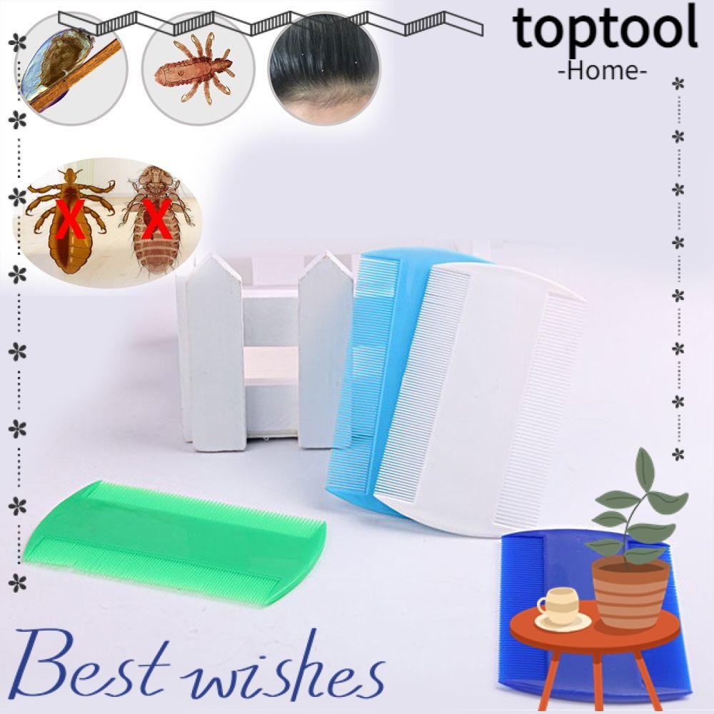 TOPTOOL Lice Comb White Hot Portable Effective Head Lice Detection ...