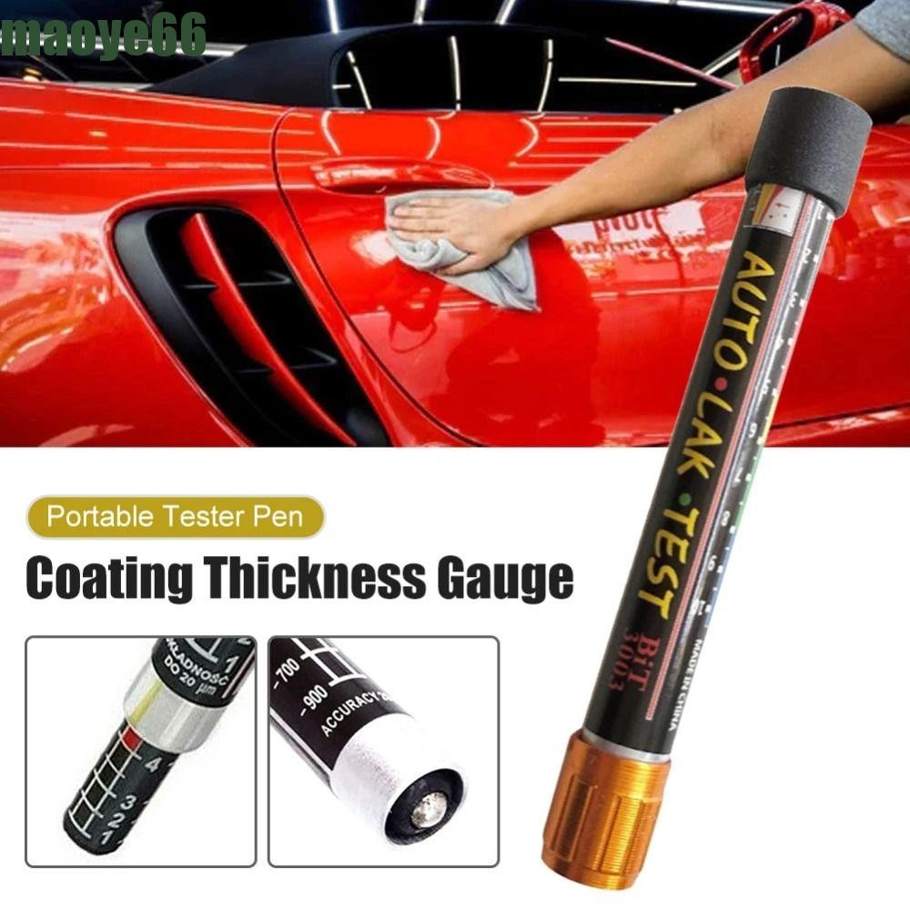 MAOYE Car Paint Thickness Tester Pen, Plastic with Magnetic Tip Car ...