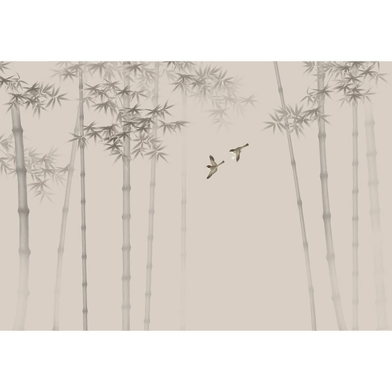 Kertas Dinding Latar Belakang TV Angin Hutan Buluh Gaya Cina Baharu ...