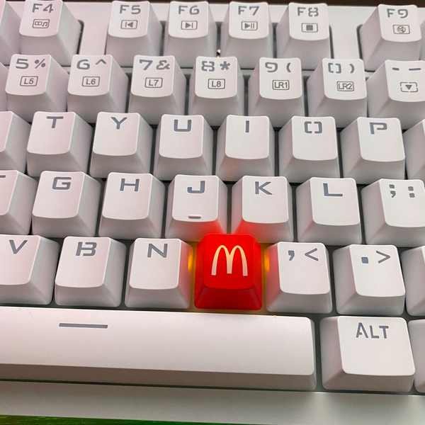 keycaps Mcdonald's Keycap M Key Pattern Golden Arch Mechanical Keyboard ...