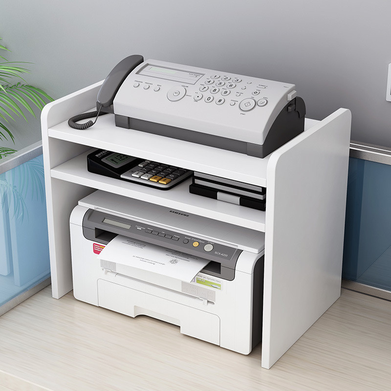 Printer Shelf Desktop Office Computer Desk Placement Shelf Bookshelf ...