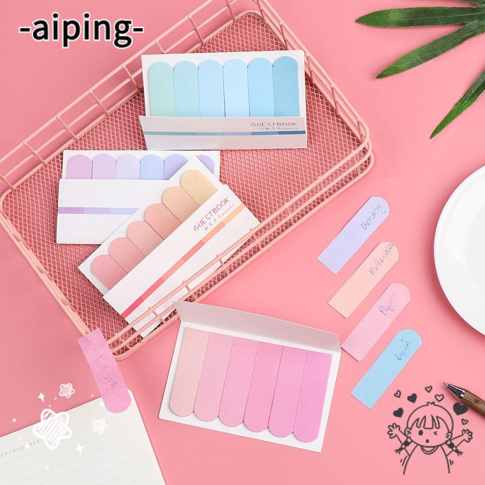 AIPING1 120 sheets Sticky Notes Bookmark Tab Strip Gradual change ...