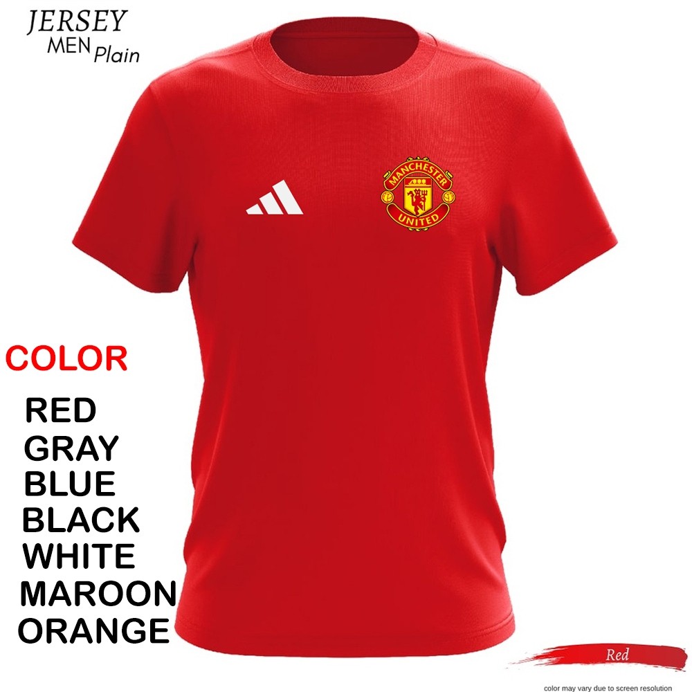 MU Premium Microfiber T-shirt BAJU JERSEY FOOTBALL CLUB Microfiber 100% ...