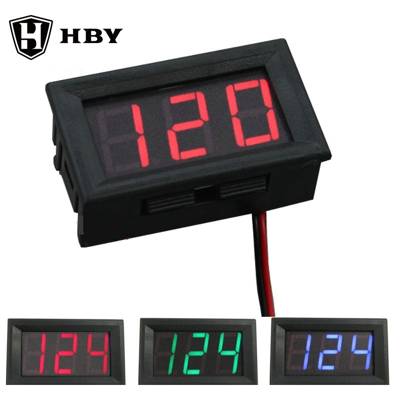 DC 4.5-30V 2 Wire 0.56'' Mini LED Digital Voltmeter Voltage Meter Volt ...