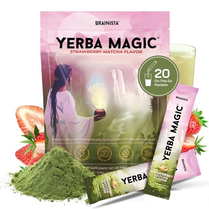 Yerba Magic | Yerba Mate Instant Tea Powder | Peach Mango Flavor | 30 ...